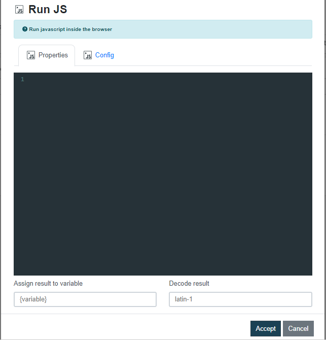 Javascript – Ejecuta JS - Rocketbot Docs