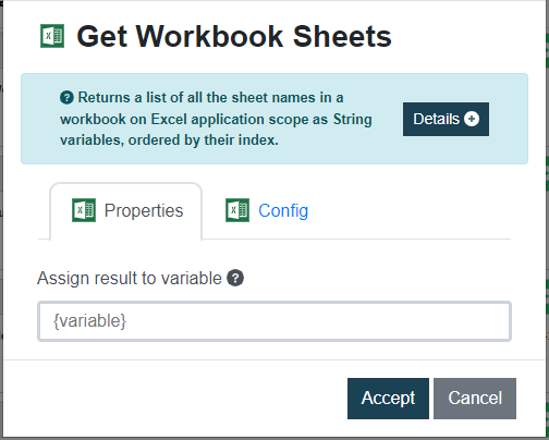 Excel – Obtener Hojas - Rocketbot Docs