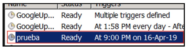 CREAR TAREA PROGRAMADA (Task Scheduler) - Rocketbot Docs