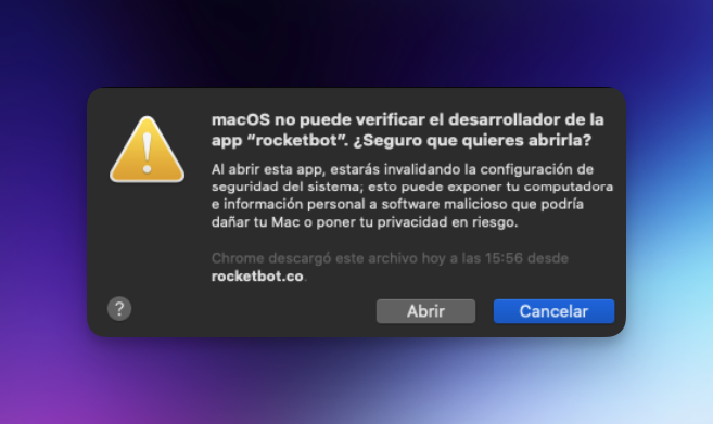 Instalación Rocketbot Studio - Rocketbot Docs
