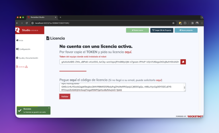Instalación Rocketbot Studio - Rocketbot Docs