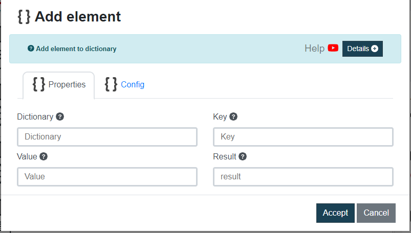 Objetos – Agregar elemento - Rocketbot Docs
