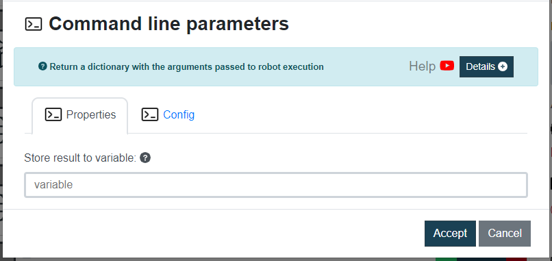 Parámetros de línea de comandos - Rocketbot Docs