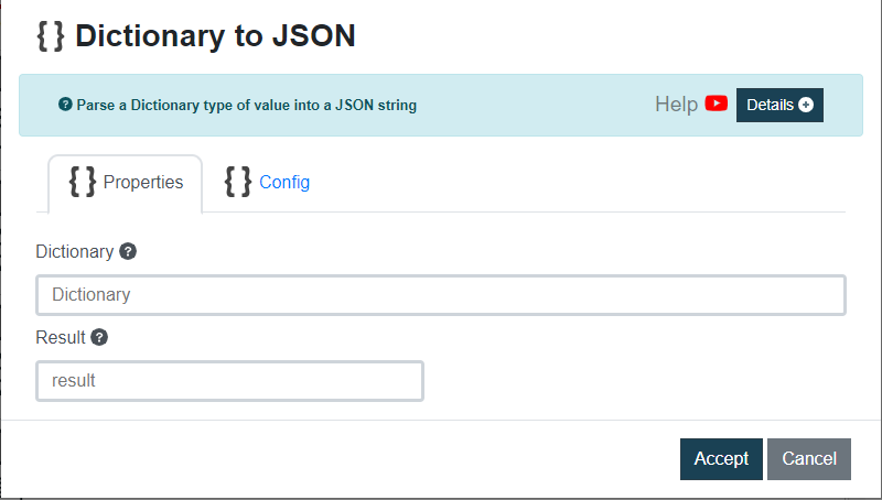 Objetos – Diccionario a JSON - Rocketbot Docs