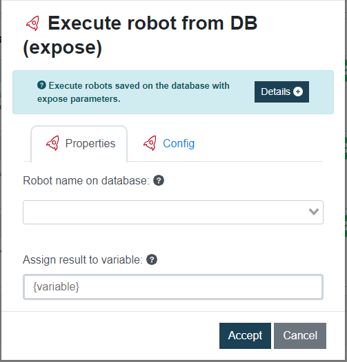 Ejecutar robot Rocketbot (expose) - Rocketbot Docs
