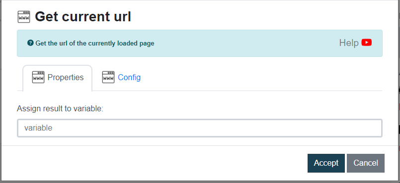 Obtener URL actual - Rocketbot Docs