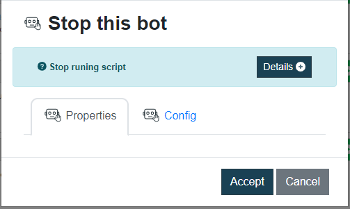Detener este robot - Rocketbot Docs